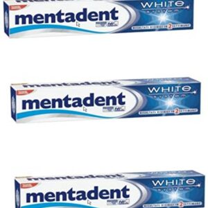 Mentadent"White System" Toothpaste 2.53 Fluid Ounce (75ml), Pack of 3