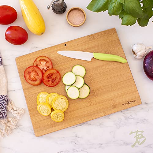 Totally Bamboo Destination Colorado State Shaped Serving and Cutting Board, Includes Hang Tie for Wall Display