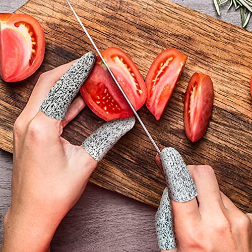 Evridwear 20PCS Finger Cots Cut Resistant Finger Sleeves,Glove Life Extender, Thumb Protectors Finger Covers Fingertip Protector for Cutting, Handicrafts, Craft, Kitchen, Sculpture (1 Pack Long)