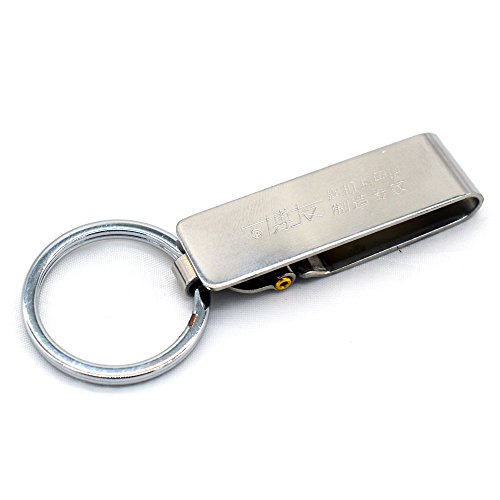 [1-Pack]Stainless Steel Keyring Security Belt Clip Key Chain,Used in Sports Pants, Clothes Pockets,Belt,Simple, Elegant, Durable Multi-Ring Key Holder - Useful Keychain (1)