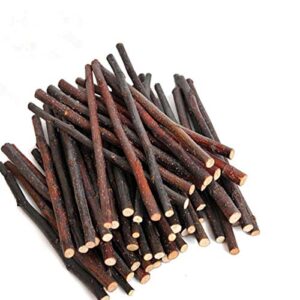 bojafa 250g apple sticks small animals molar wood treats toys for rabbits chinchillas guinea pig hamster gerbil parrot bunny and small animals chew stick toys treats (250g, about 50 pcs)