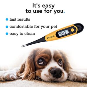 iProven Pet Thermometer (Termometro) for Accurate Fever Detection, Suitable for Cats/Dogs, Waterproof Pet Thermometer, Fast and Accurate Measurements in 20 Seconds - DT-K117