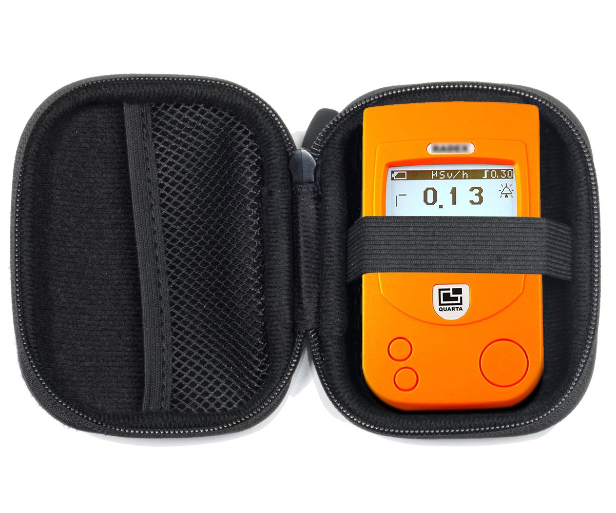 Radiation Detector Case for RADEX RD1212 Advanced, RD1212-BT Advanced Radiation Detector, RD1503+with, w/o Dosimeter, RD1706 Geiger Counter, Dosimeter w/ Bluetooth, mesh accessories pocket