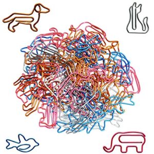 paper clips small sizes and colors assorted - cute animal shapes paperclips, funny office supplies gifts