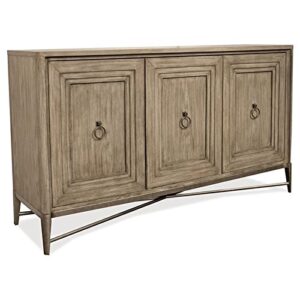 riverside furniture sophie wood three door buffet in natural