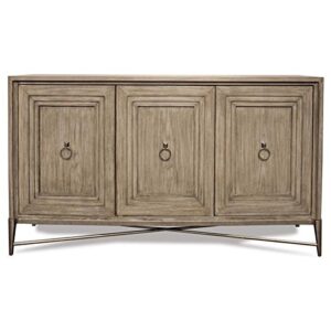 Riverside Furniture Sophie Wood Three Door Buffet in Natural