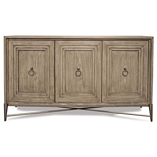 Riverside Furniture Sophie Wood Three Door Buffet in Natural