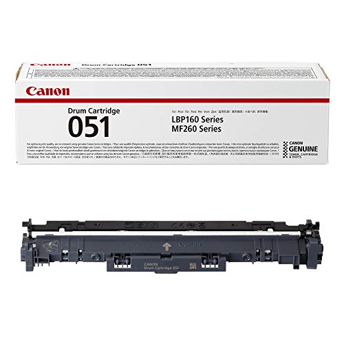 Canon Genuine-Drum, Cartridge 051 Black (2170C001), 1 Pack, for Canon imageCLASS MF269dw, MF267dw, MF264dw, LBP162dw Laser Printers