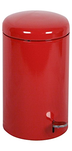 Witt Industries 2270RD 7 gal Step on Trash Can, Red