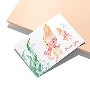 Twigs Baby Shower Thank You Cards - 12 Set - Thick, Blank Greeting Card Assortment With Envelopes - 5.5 x 4.25 In. All Occasion Stationery Paper - Made In USA