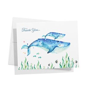 Twigs Baby Shower Thank You Cards - 12 Set - Thick, Blank Greeting Card Assortment With Envelopes - 5.5 x 4.25 In. All Occasion Stationery Paper - Made In USA