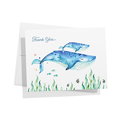 Twigs Baby Shower Thank You Cards - 12 Set - Thick, Blank Greeting Card Assortment With Envelopes - 5.5 x 4.25 In. All Occasion Stationery Paper - Made In USA