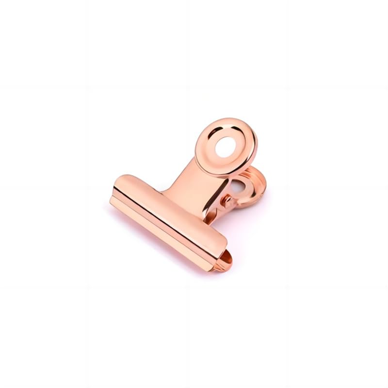 Small Rose Gold Bulldog Clips - Coideal 30 Pcs Mini Metal Binder Paper Hinge Clip Office Clamps for Picture Photos (22mm)