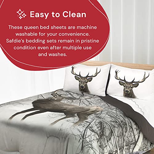 Safdie 60417.3DQ.02 Full/Queen Deer in Snowy Forest Comforter Set