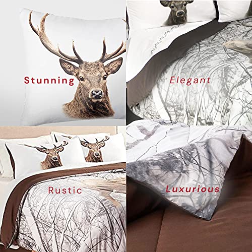 Safdie 60417.3DQ.02 Full/Queen Deer in Snowy Forest Comforter Set