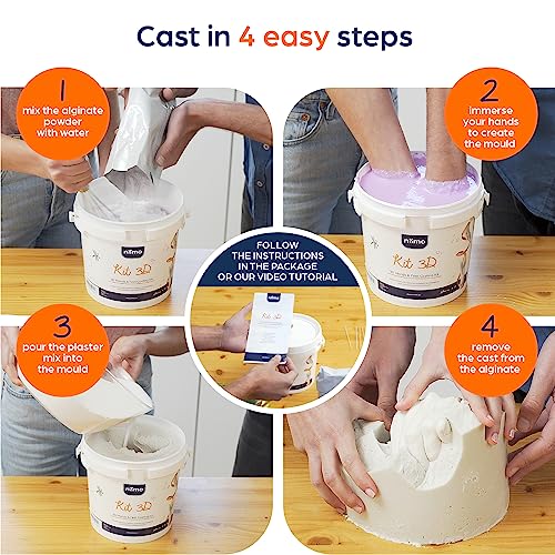 Niimo Hand Casting Kit Couples - Wedding Gift, Plaster Hand Mold Casting Kit, Engagement, Newlywed Gifts for Couples, Gifts for Husband