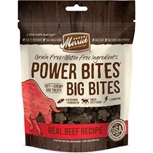 merrick power bites natural grain free gluten free soft & chewy chews dog treats