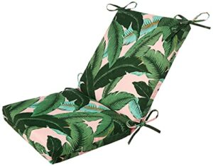 pillow perfect outdoor/indoor swaying palms capri square corner chair cushion, 1 count (pack of 1), green