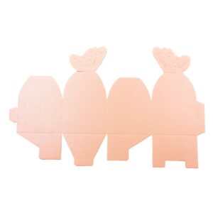 Pink Butterfly Candy Treat Boxes Set Wedding Party Favors Mother’s Day Birthday Baby Shower Party Small Gift Box Bulk Supplies 2x2x2 inch, 50pc