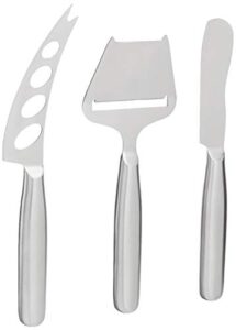 fox run cheese knife set, 9.37 x 2.953 x 0.67 inches, metallic,10690