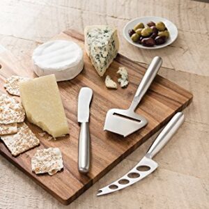 Fox Run Cheese Knife Set, 9.37 x 2.953 x 0.67 inches, Metallic,10690