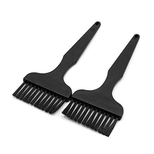 uxcell 2pcs Black Dashboard Cleaner Air Vent Outlet Cleaning Brush for Car Vehicle