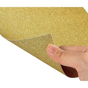 24 Sheets Gold Glitter Paper Cardstock for DIY Crafts, Card Making, Invitations, Double-Sided, 250gsm (8 x 12 In)