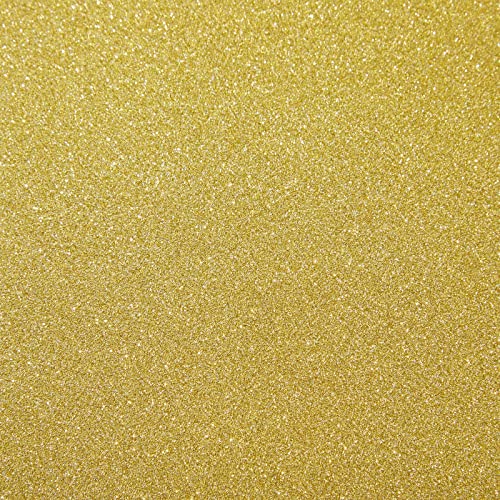 24 Sheets Gold Glitter Paper Cardstock for DIY Crafts, Card Making, Invitations, Double-Sided, 250gsm (8 x 12 In)