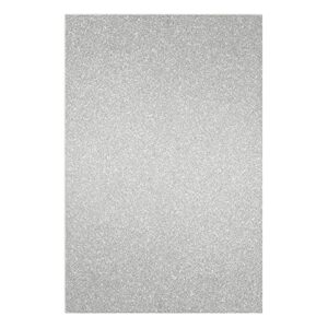 24 Sheets Silver Glitter Cardstock Paper for Scrapbooking, Arts, DIY Sparkle Crafts, 250gsm, Double-Sided (8 x 12 In)