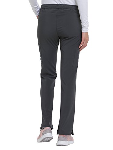 HeartSoul Women Scrubs Pant Low Rise Drawstring HS025, M, Pewter