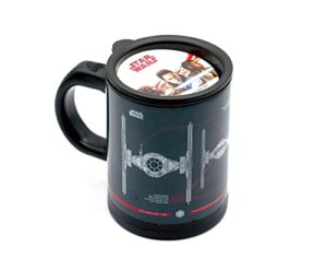 underground toys star wars tie fighter self-stirring 12 ounce travel mug