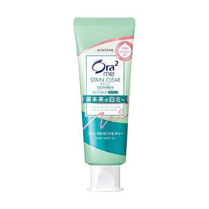 sunstar ora2 me stain clear paste mild floral white tea 125g