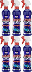 lucas oil 10160-6pk slick mist speed wax, 24 fl. oz, 6 pack