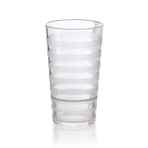 g.e.t. sw-1512-cl-ec clear 12 oz. plastic tumblers, san (pack of 4)