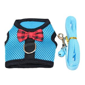 Rypet Guinea Pig Harness and Leash - Soft Mesh Small Animal Harness with Safe Bell, No Pull Comfort Padded Vest for Guinea Pigs, Ferret, Chinchilla and Similar Small Animals