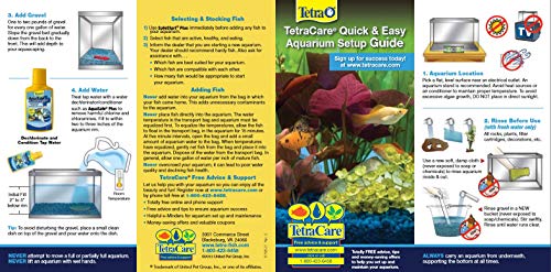 Tetra 55 Gallon Aquarium Kit with Fish Tank, Fish Net, Fish Food, Filter, Heater and Water Conditioners