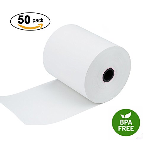 GHXGCYA-Thermal Paper Roll 2 1/4" x 50' BPA Free Receipt Roll 57mmX26m (50 Rolls)