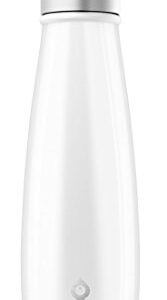 SGUAI by Maxtron The Smart Water Bottle Company 13.5 oz Vacuum Insulated Stainless Steel Drink Water Reminder with Temperature Indicator Smart Water Bottle Cup (White)