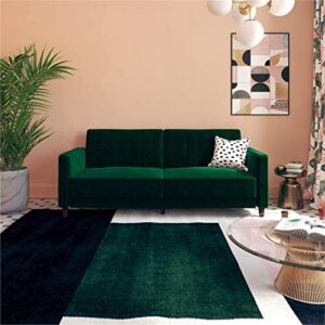 DHP Ivana Tufted Futon, Green Velvet