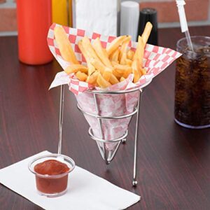 G.E.T. 4-83888 Metal Cone French Fry Holder, Stainless Steel (Qty 1)