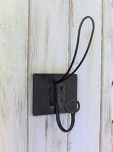 entryway wall hooks - farmhouse bathroom wall hooks - industrial coat hook - rustic coat rack - fixer upper style - wall coat rack - towel rack