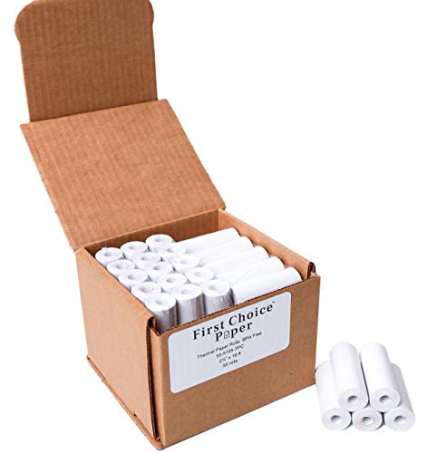 First Choice Paper, 2 1/4" x 16' Coreless Thermal Paper Rolls for Poynt Smart Payment Terminal - 50 Rolls