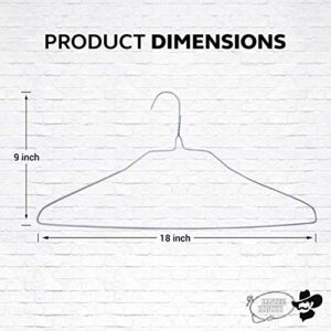 Wire Hangers in Bulk - 200 White Metal Hangers - 18 Inch Thin Standard Dry Cleaner Coated Steel