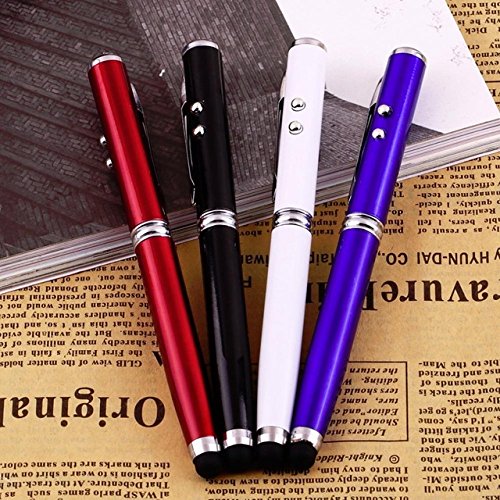 COOMAX Stylus Pen - Multi-functional - Red Pointer + White LED flashlight + Stylus pen + ball-point pen - Blue (Blue)