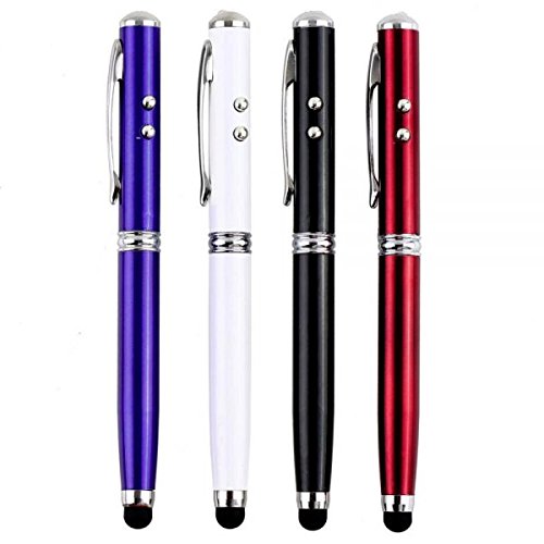 COOMAX Stylus Pen - Multi-functional - Red Pointer + White LED flashlight + Stylus pen + ball-point pen - Blue (Blue)