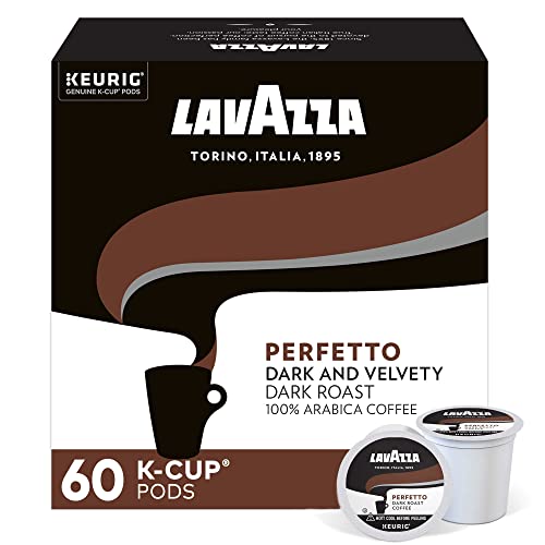 Lavazza Perfetto Single-Serve Coffee K-Cup Pods for Keurig Brewer , Dark and Velvety Roast, 10-Count Boxes (Pack of 6)