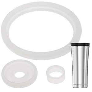 impresa 2 sets of gaskets for thermos sipp (tm) 6 ounce travel tumbler / mug gaskets / seals - bpa-/phthalate-/latex-free - 2 full replacements per kit