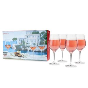 Spiegelau Glasses, Set of 4, European-Made Lead-Free Crystal, Modern Cocktail Glasses, Dishwasher Safe, Professional Quality Cocktail Glass Gift Set (Rose)