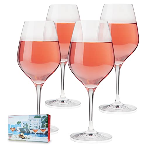 Spiegelau Glasses, Set of 4, European-Made Lead-Free Crystal, Modern Cocktail Glasses, Dishwasher Safe, Professional Quality Cocktail Glass Gift Set (Rose)