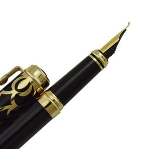 Lanxivi Duke Sapphire Fude Pen Calligraphy Fountain Pen Fine to Broad Size for Signature and Art Drawing